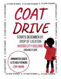 Winter coat drive Template | PosterMyWall