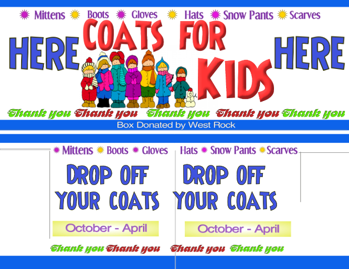 Copy of Coat Drive box border 19 inches | PosterMyWall