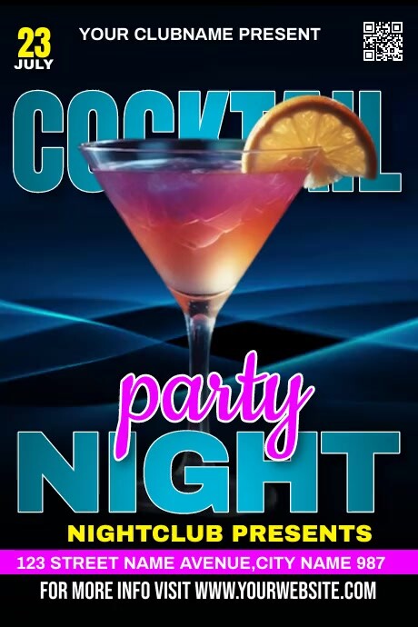 Plantilla de Cocktail Ads | PosterMyWall