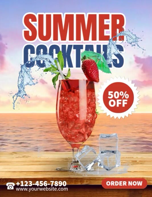 Cocktail Ads Template | PosterMyWall