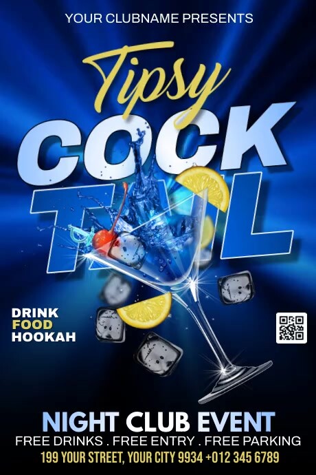 Plantilla de Cocktail Ads | PosterMyWall
