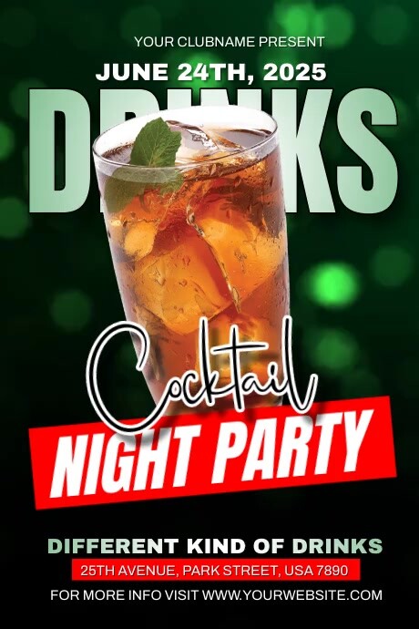 Cocktail Ads Template | PosterMyWall
