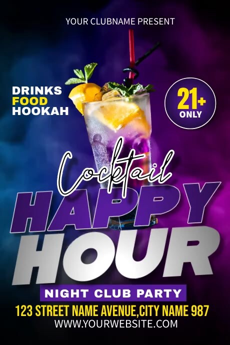 Cocktail Ads Template | PosterMyWall