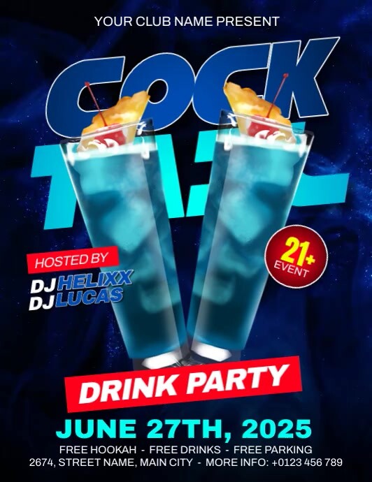 Cocktail Ads Template | PosterMyWall