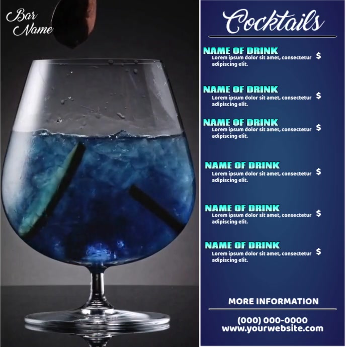 Plantilla de Cocktail Best Deal Prices | PosterMyWall