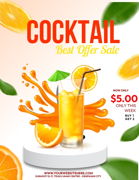 Plantilla de Cocktail Best Offer | PosterMyWall