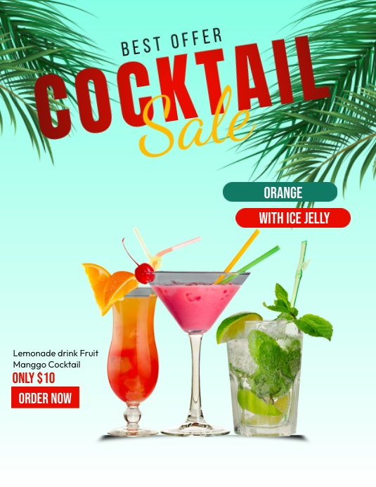 Plantilla de Cocktail Big Discount | PosterMyWall