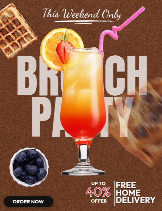Copy of Cocktail Brunch Party | PosterMyWall
