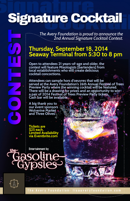 Cocktail Contest Club Party Event Flyer Template | PosterMyWall