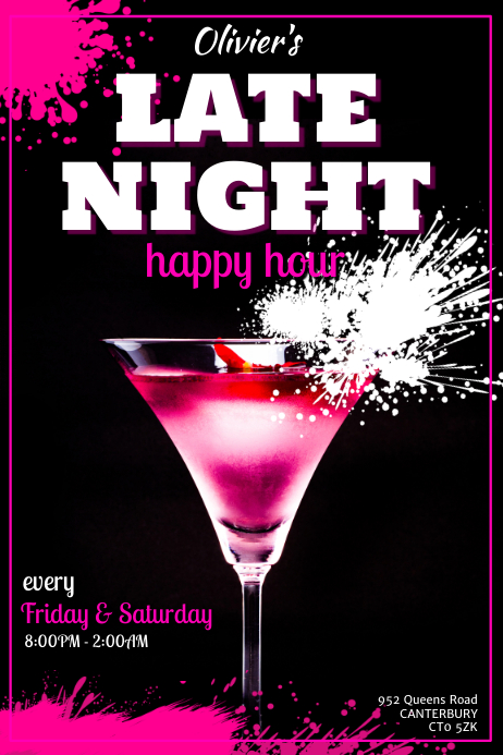 cocktail Template | PosterMyWall