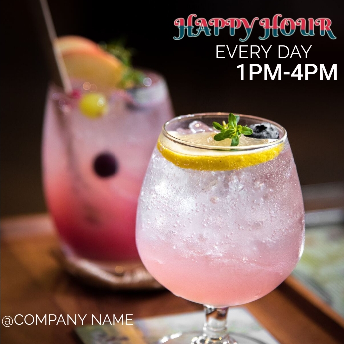 Cocktail Template | PosterMyWall