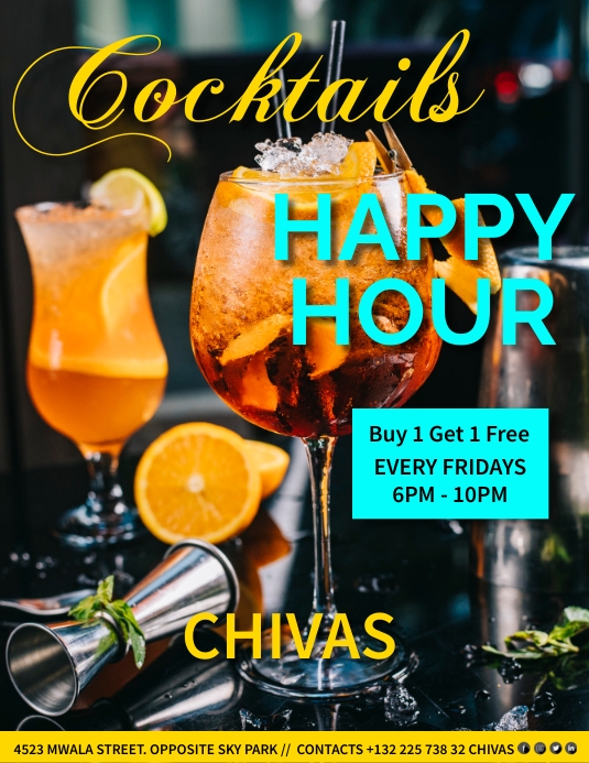 COCKTAIL Template | PosterMyWall