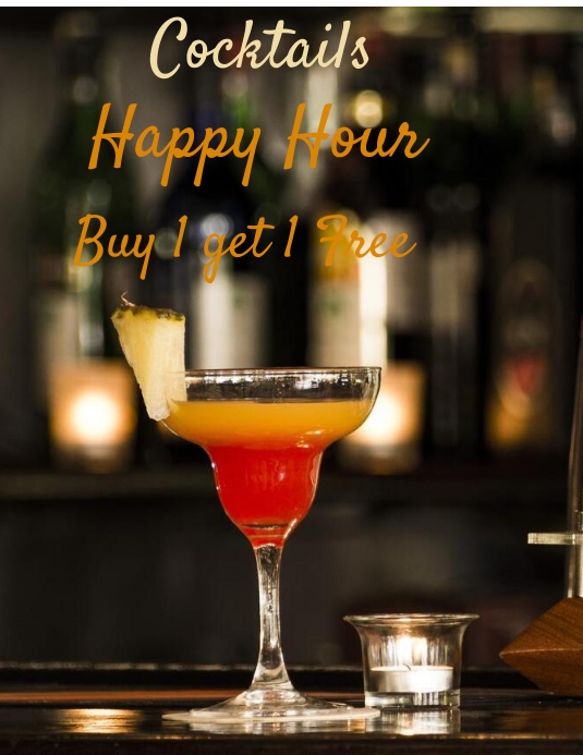 Plantilla de Cócteles | PosterMyWall