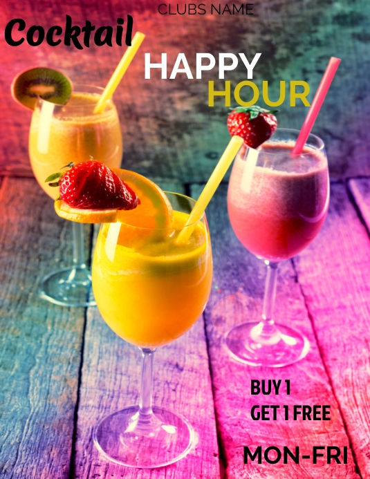Cocktail Template | PosterMyWall