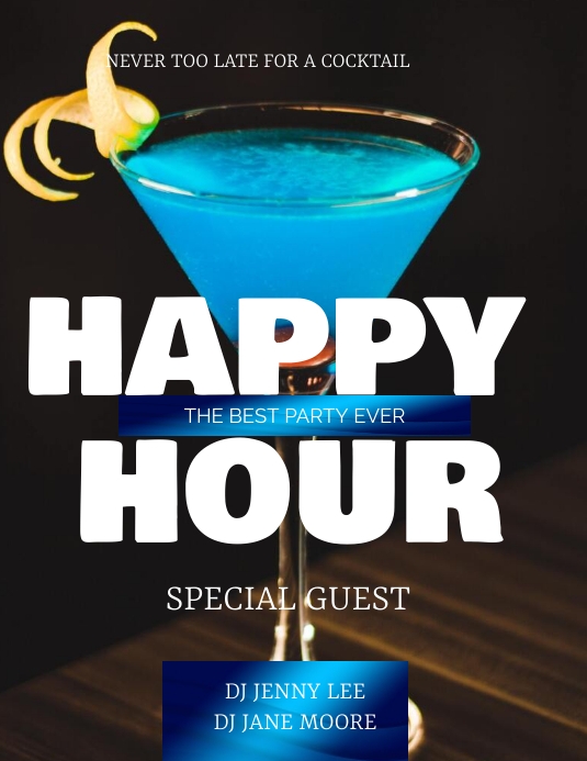 Cocktail Template | PosterMyWall