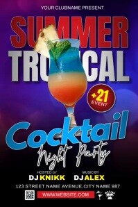 Cocktail Drink Ads Template | PosterMyWall