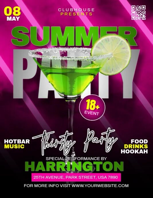 Cocktail Drink Ads Template | PosterMyWall