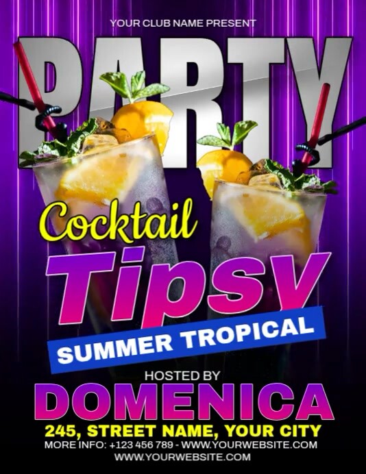 Plantilla de Cocktail Drink Party | PosterMyWall