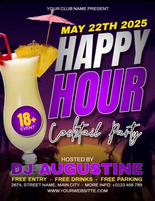 Plantilla de Cocktail Drink Party | PosterMyWall