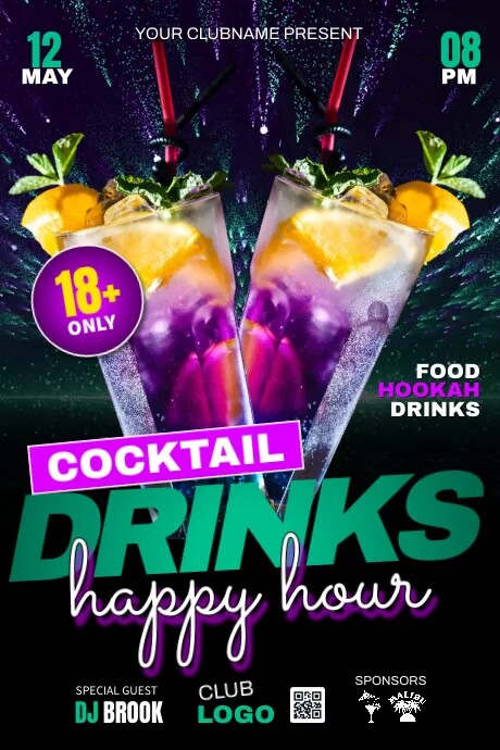 Cocktail Drinks Ads Template | PosterMyWall