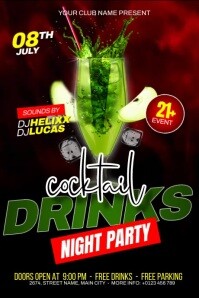 Cocktail Night Ads Template | PosterMyWall