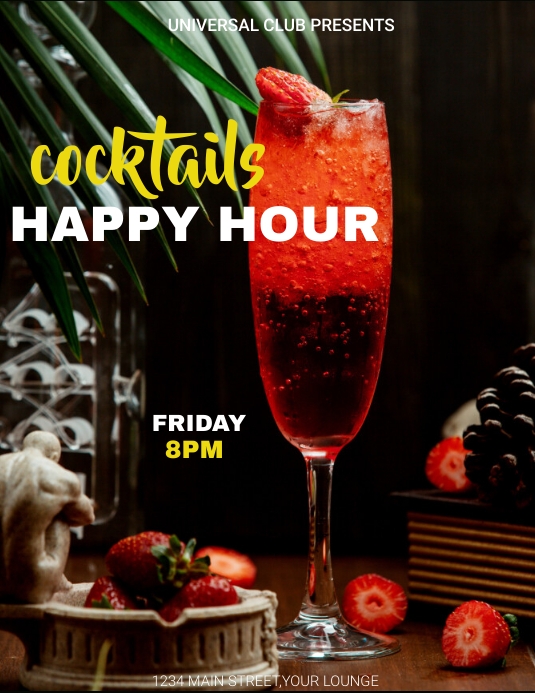 Plantilla de cocktails | PosterMyWall