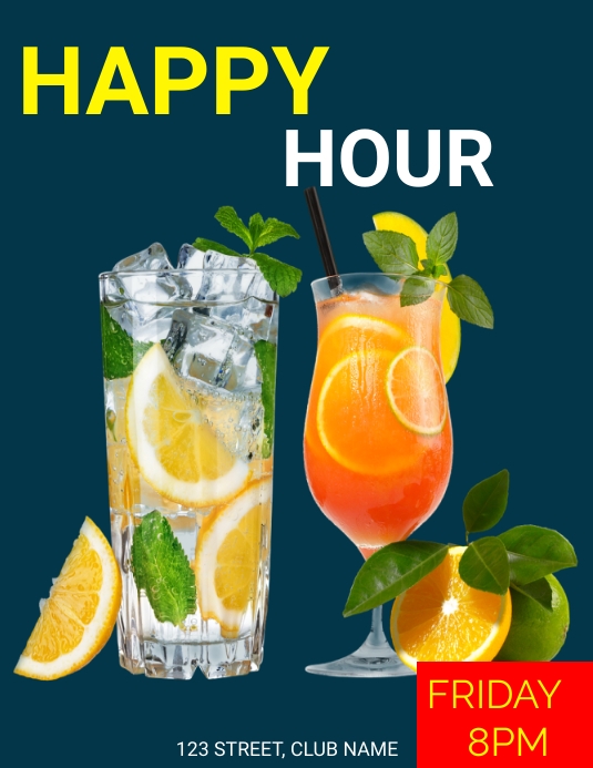 Cocktail flyers Template | PosterMyWall