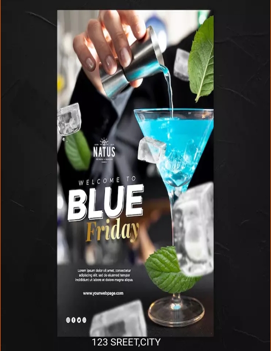 Cocktail flyers Template | PosterMyWall