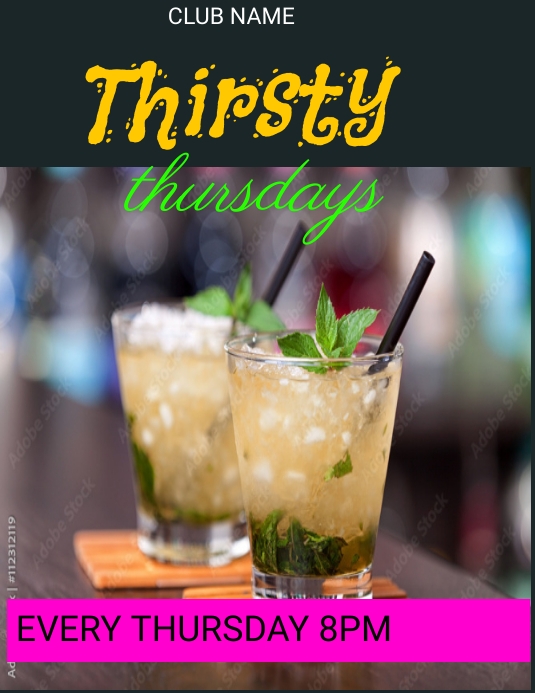 Cocktail flyers Template | PosterMyWall