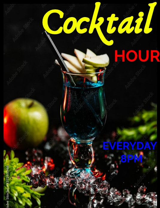 Cocktail flyers Template | PosterMyWall