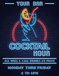 COCKTAIL HOUR Template | PosterMyWall