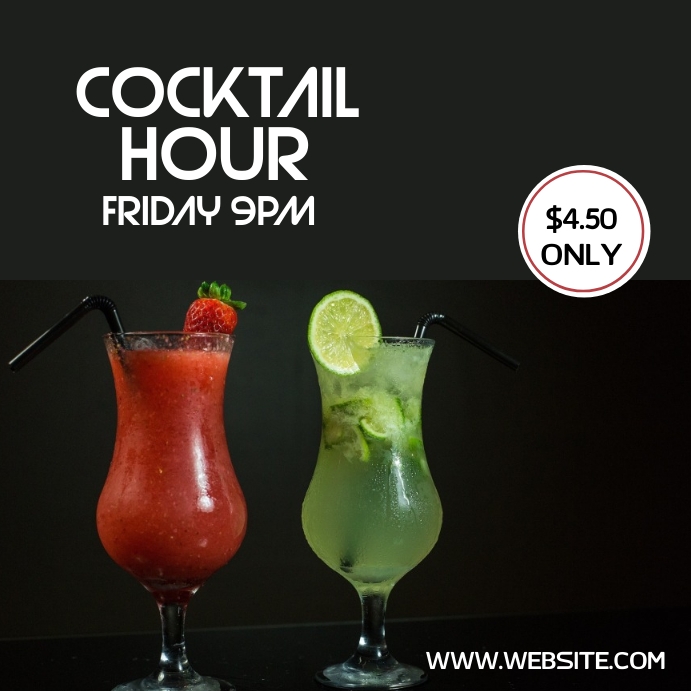 Copy of Cocktail hour | PosterMyWall