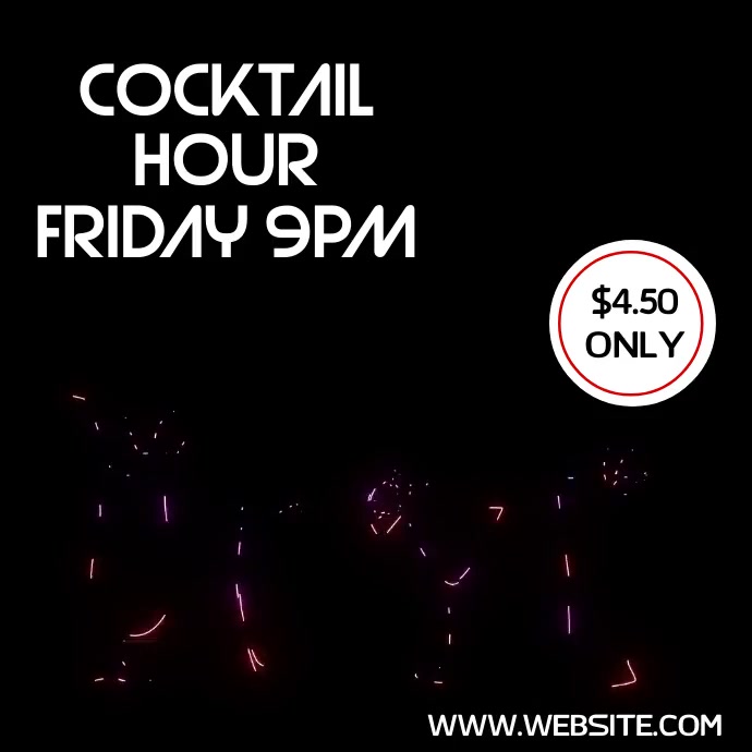 Cocktail hour Template | PosterMyWall