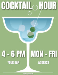 COCKTAIL HOUR Template | PosterMyWall
