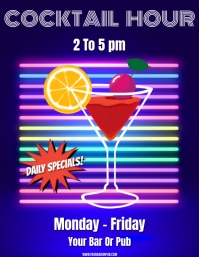 COCKTAIL HOUR Template | PosterMyWall