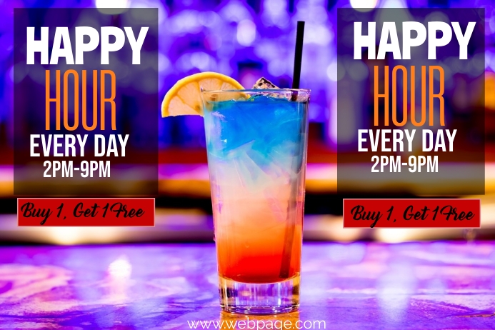 cocktail hour post Template | PosterMyWall