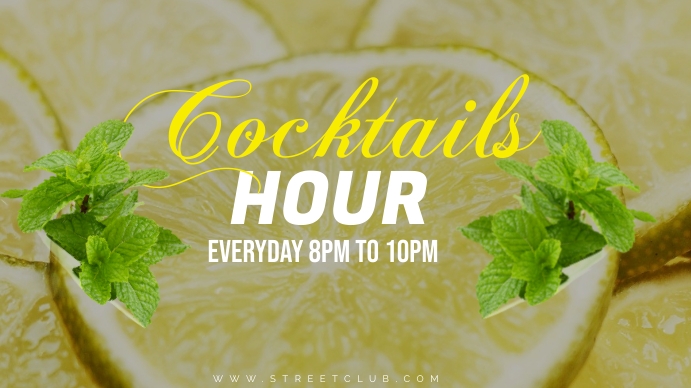 cocktail hour post Template | PosterMyWall