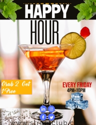 COCKTAIL HOUR Template | PosterMyWall