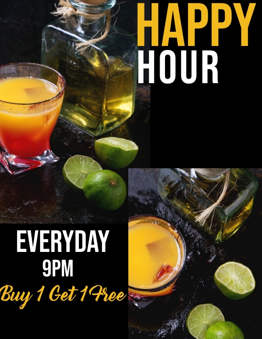 cocktail hour post Template | PosterMyWall