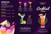 Cocktail Menu Card Template | PosterMyWall