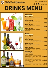 Cocktail Menu Template | PosterMyWall
