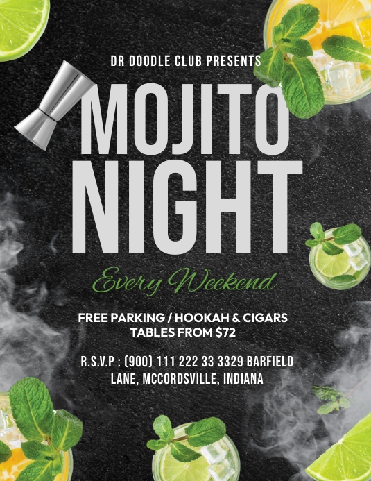 Cocktail Night Ads Template | PosterMyWall