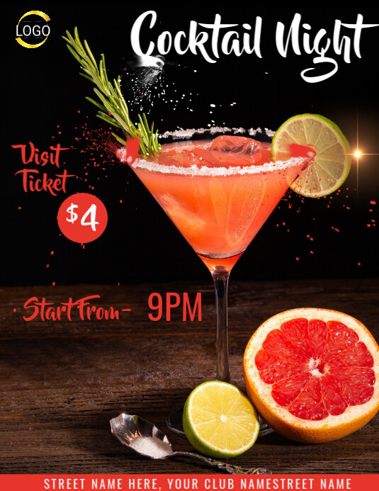 Copy of COCKTAIL NIGHT | PosterMyWall