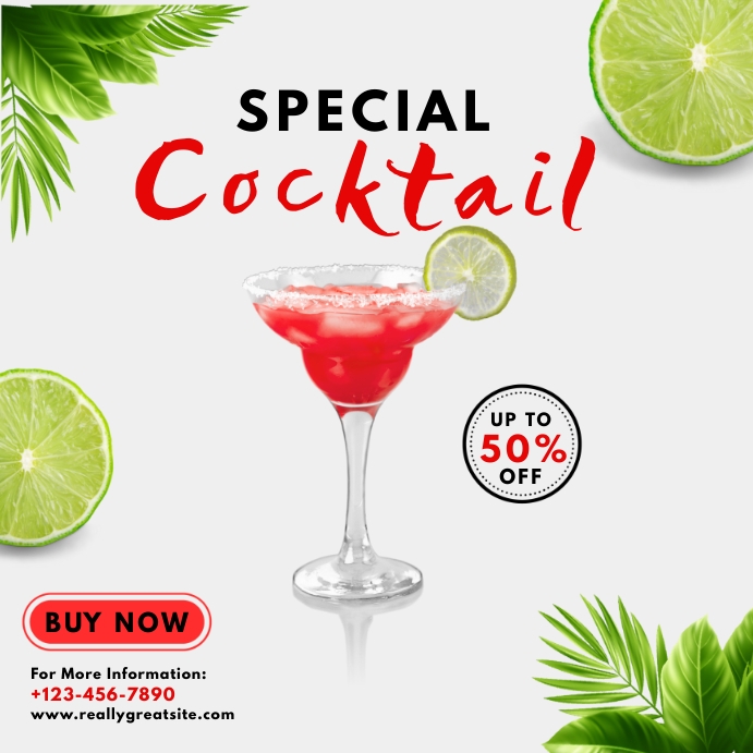COCKTAIL NIGHT FLYER POSTER TEMPLATE | PosterMyWall