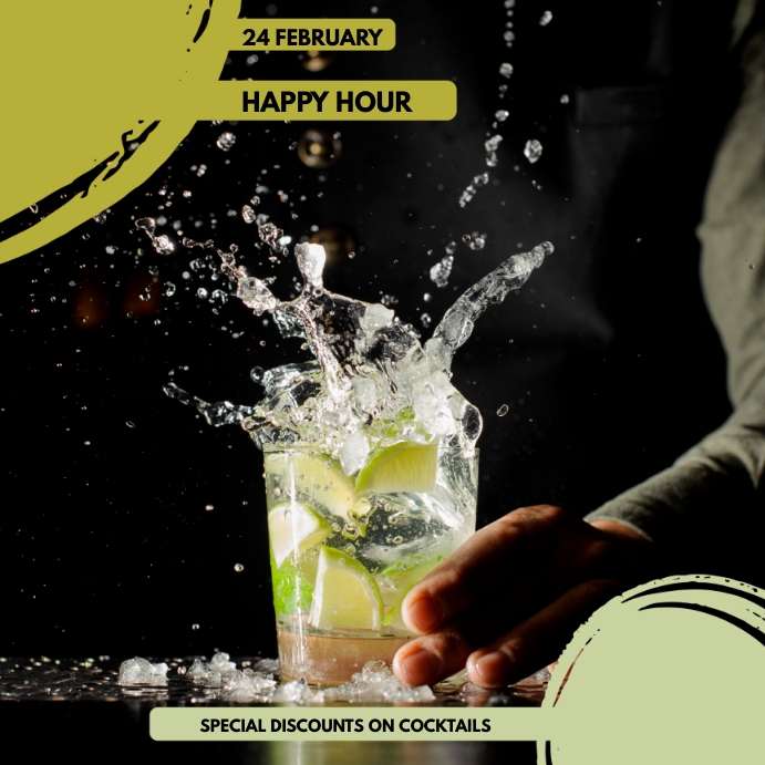 COCKTAIL NIGHT FLYER POSTER TEMPLATE | PosterMyWall