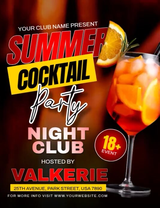 Plantilla de Cocktail Party Ads | PosterMyWall