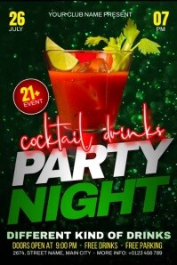 Cocktail Night Ads Template | PosterMyWall