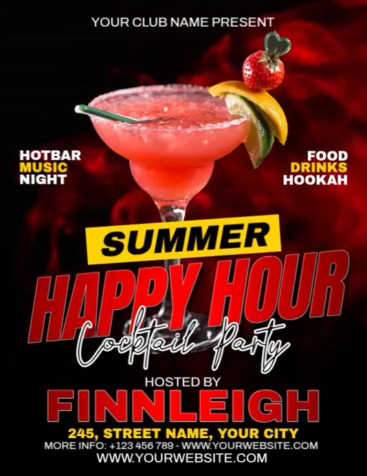 Cocktail Party Ads Template | PosterMyWall