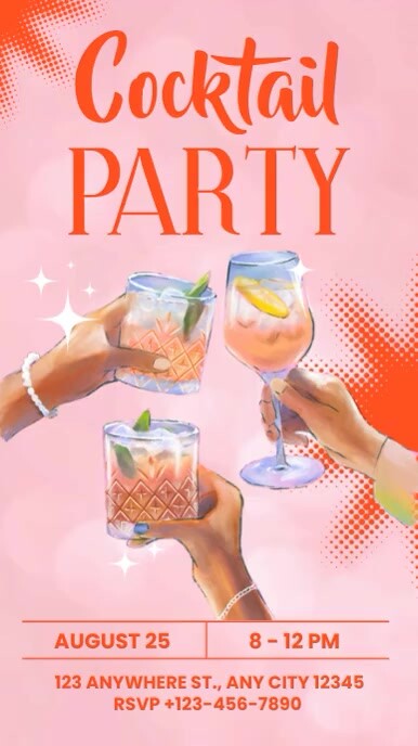 Cocktail Party Ads Template | PosterMyWall