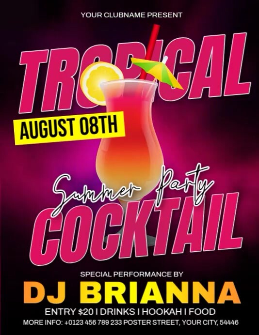 Cocktail Party Template | PosterMyWall